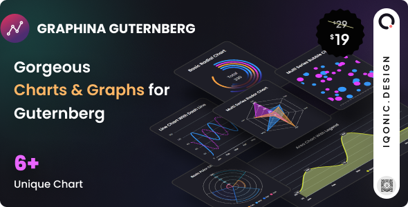 Gutenberg Charts and Graphs | Graphina | Iqonic Design