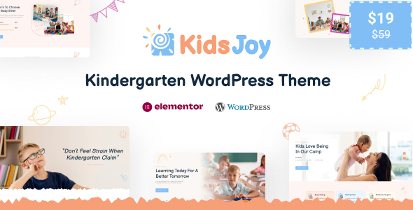 Engaging Kidsjoy: Multipurpose Children WordPress Theme | Iqonic Design