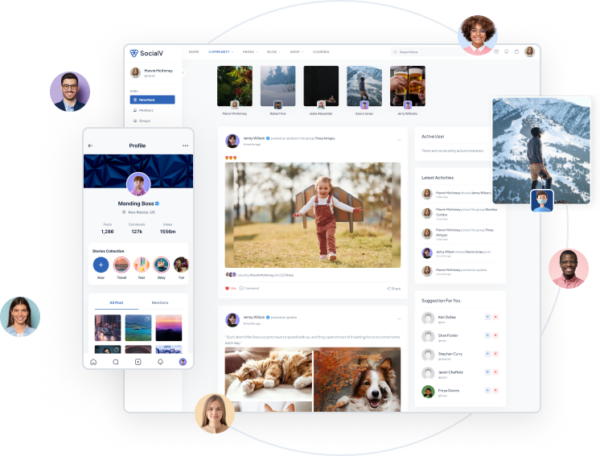 Connecting People & Ideas: SocialV's Group Functionality - Iqonic Design