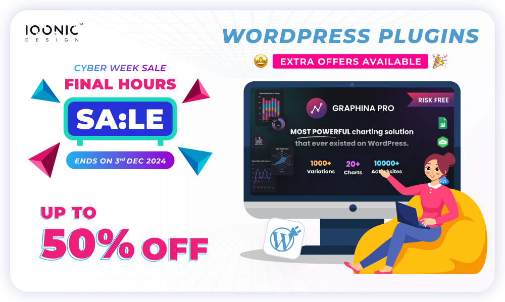 Cyber Week Sale 2024 – Upto Flat 50% Off on Iqonic Digital Solutions | Iqonic Design