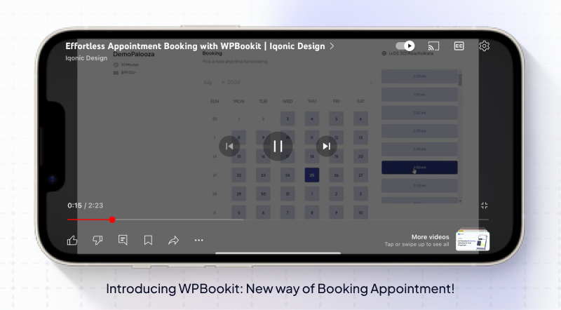 Appointment Booking WordPress Plugin | WPBookit | Iqonic Design