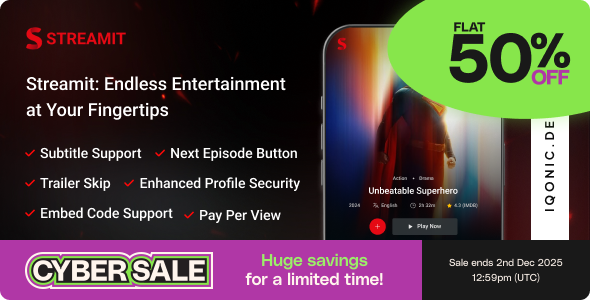 Streamit - Iqonic Design